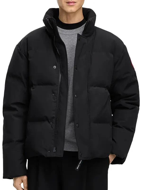 Canada Goose Short Padded Down Jacket With High Collar