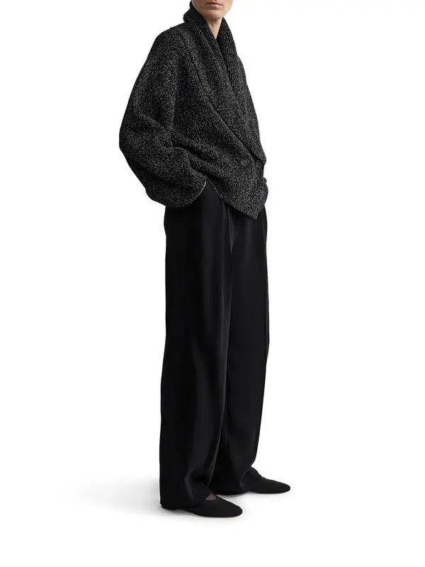 TOTEME Oversized Cardigan In Mélange Knit - Multicolor