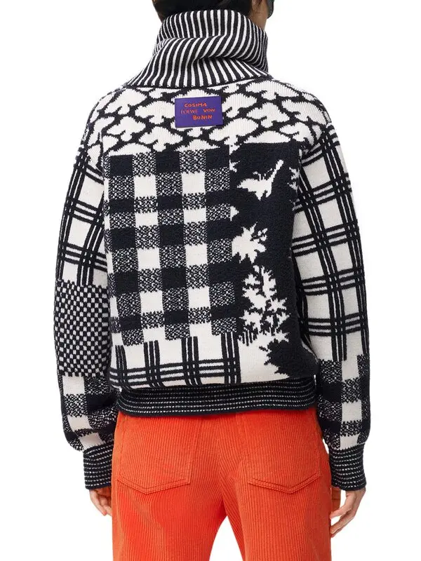 Loewe Mid-weight Double-faced Wool Jacquard Sweater - Multicolor