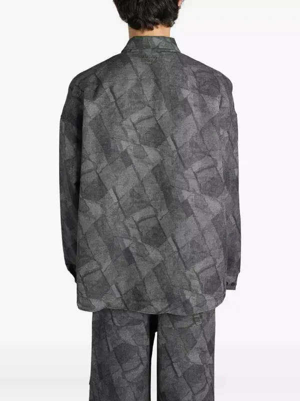 Maison Kitsuné Geometric-print Shirt