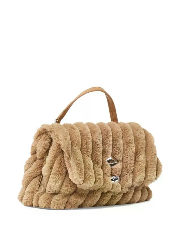 ZANELLATO Small Postina Faux-fur Handbag