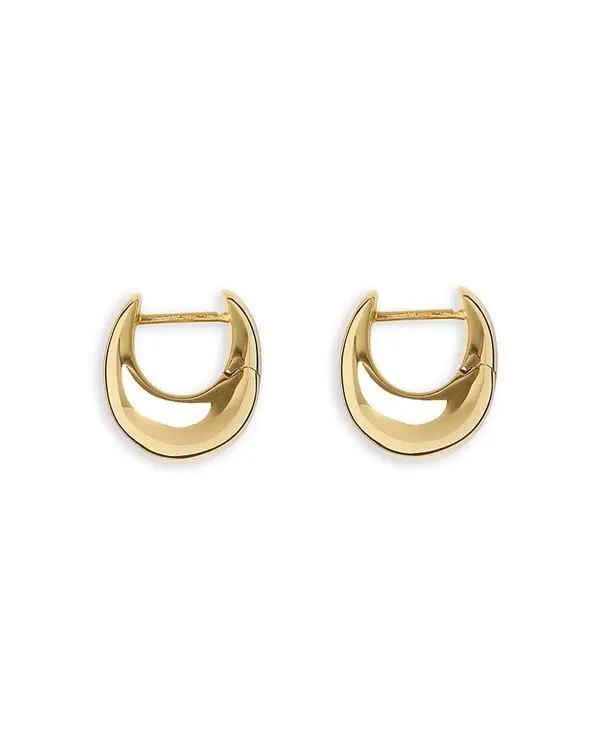LIÉ STUDIO Violet Sculptural Hoop Earrings - Gold