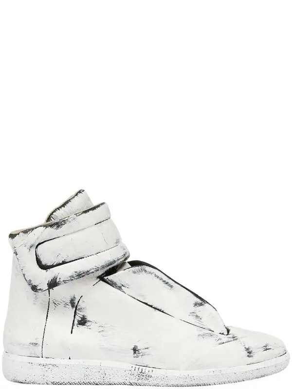 MAISON MARGIELA High-top Leather Sneakers - Black