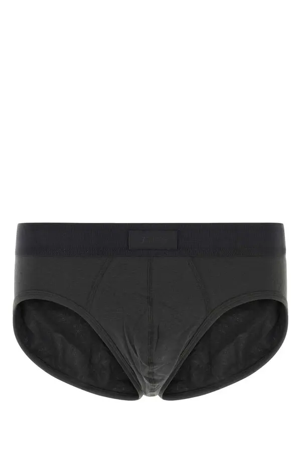 SKIMS Stretch Cotton Briefs Set With Modal Blend - Grey