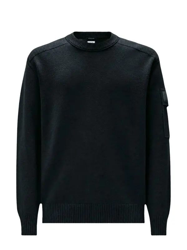 C.P. COMPANY C. P. Company Crewneck Knit Sweater With Sleeve Pocket
