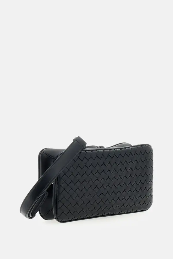 Bottega Veneta Small Soffietto Intrecciato Leather Pouch