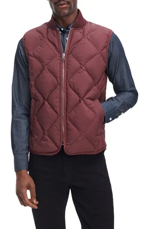 Rag & Bone Dane Nylon Vest - Dkred