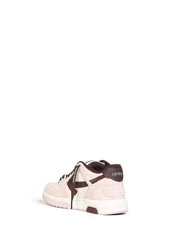 Off-White Pink And Deep Burgundy Out Of Office Sneakers - Multicolor