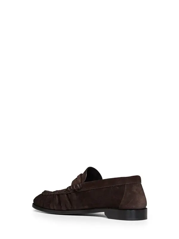 Saint Laurent Dark Brown Suede Le Loafer Supple Loafers