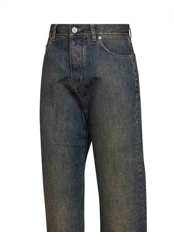 Fendi Blue Washed Denim Long Jeans