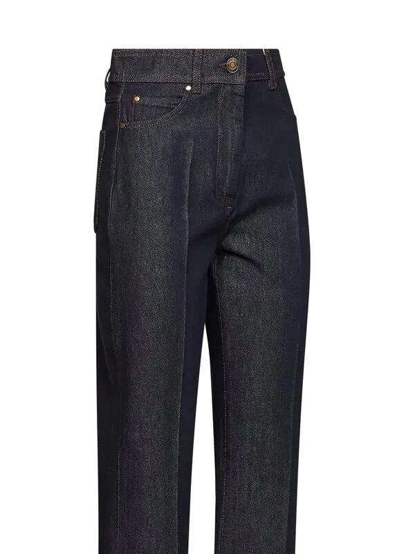 Max Mara Midnight Blue Mxmabbono Barrel-leg Jeans