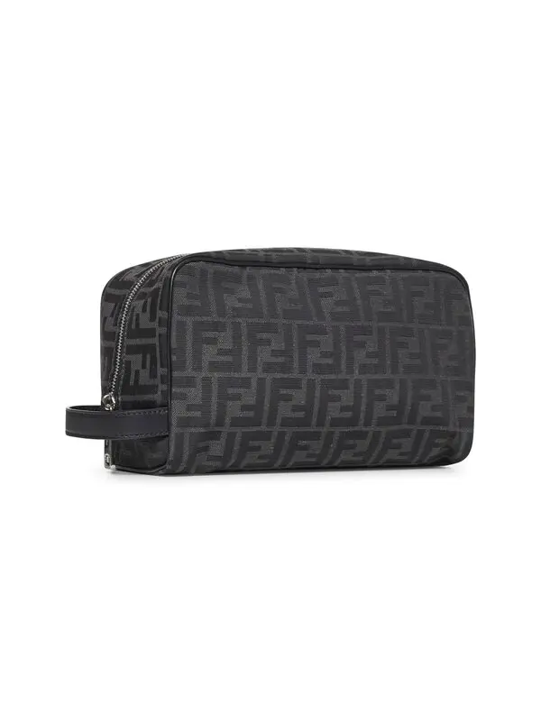 Fendi Black Ff Toiletry Case - Multicolor