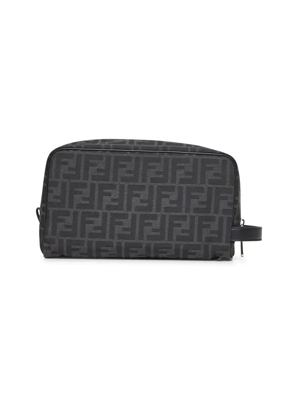 Fendi Black Ff Toiletry Case - Multicolor