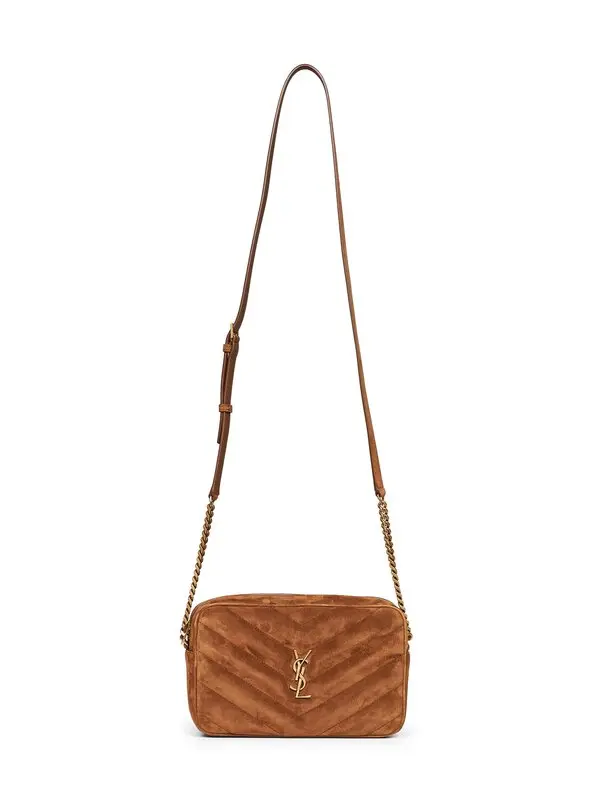 Saint Laurent Caramel Cognac Loulou Camera Bag - Multicolor