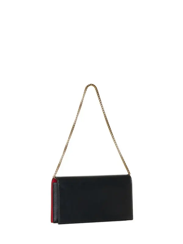 FERRAGAMO Black Double Gancini Mini Bag With Shoulder Strap