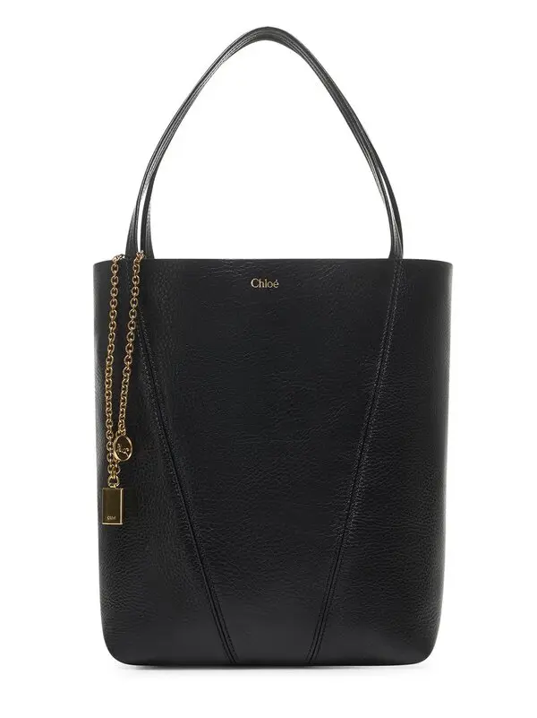 Chloé Black Spin Tote Bag - Multicolor