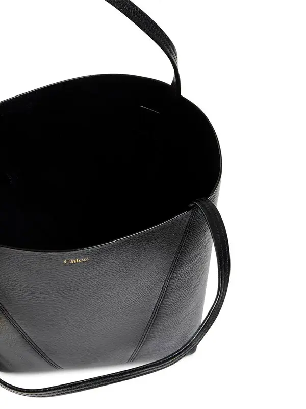 Chloé Black Spin Tote Bag - Multicolor