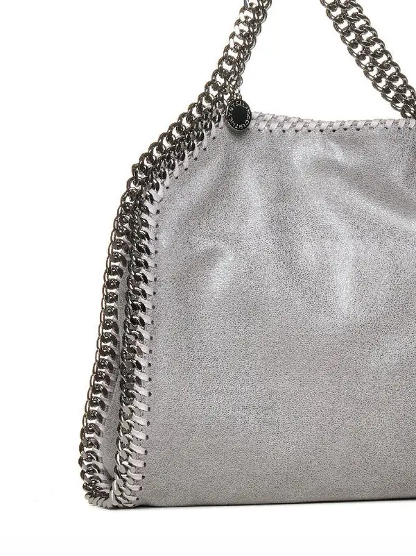Stella McCartney Light Grey Falabella Mini Tote Bag - Multicolor