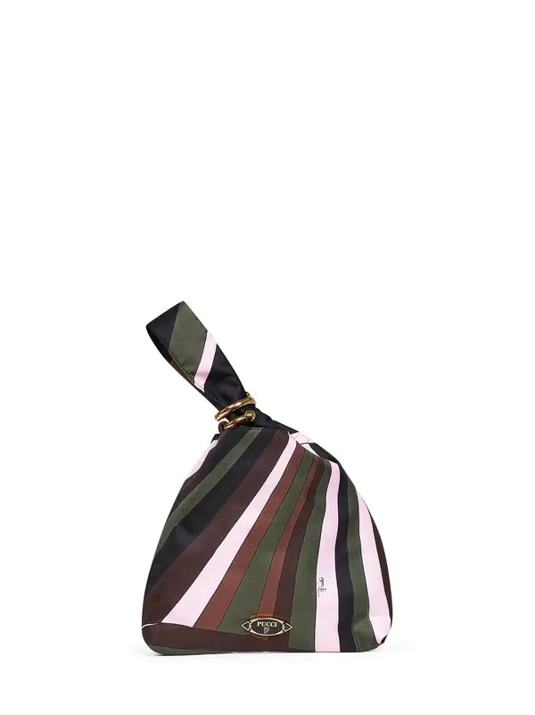 Emilio Pucci Khaki And Pink Emilio Printed Pouch - Multicolor