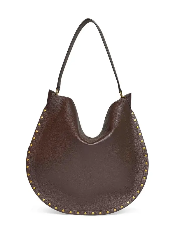 Isabel Marant Étoile Coffee Oskan Hobo Soft Shoulder Bag