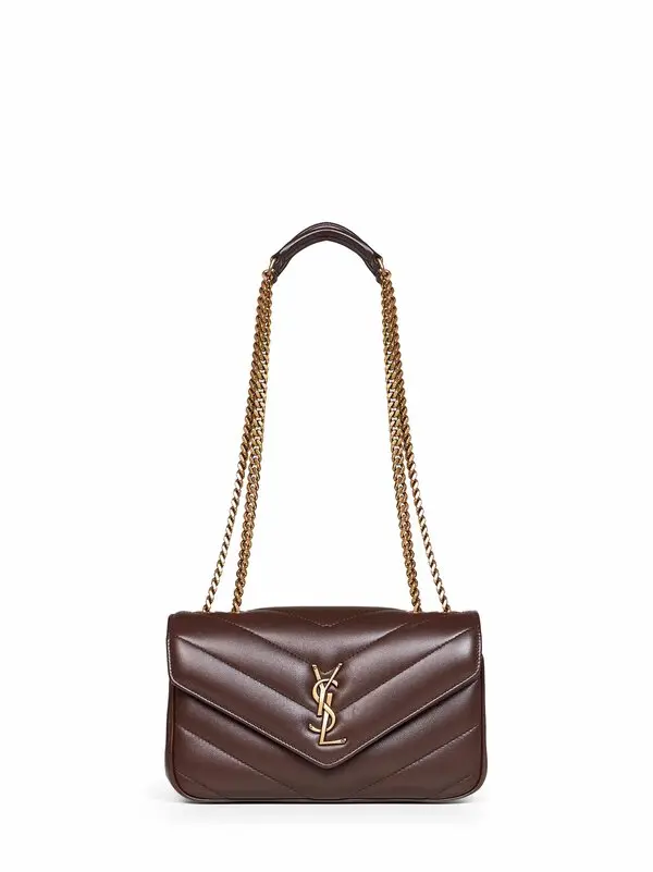 Saint Laurent Deep Hickory Loulou Small Shoulder Bag - Multicolor