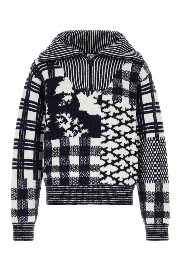 Loewe Embroidered Wool Blend X Cosima Von Bonin Sweater - Multicolor