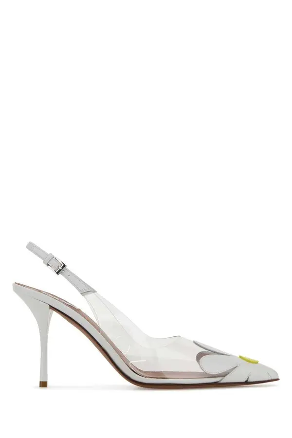 Alaïa Two-tone Pvc And Leather Bloom Pumps - Multicolor