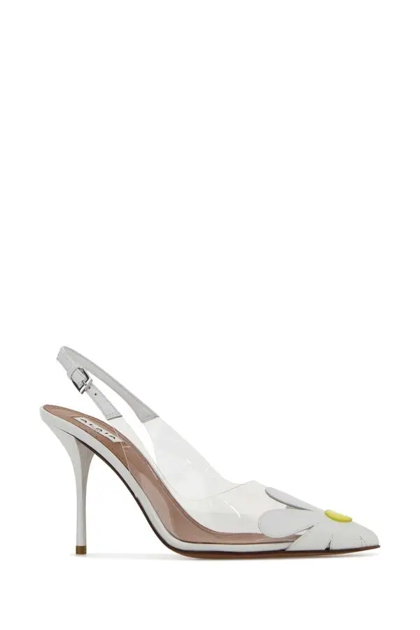 Alaïa Two-tone Pvc And Leather Bloom Pumps - Multicolor