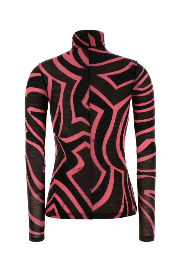 Emilio Pucci Printed Wool Blend T-shirt - Multicolor