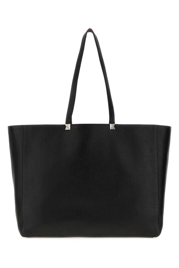 Valentino Garavani Leather Rockstud Reversible Shopping Bag
