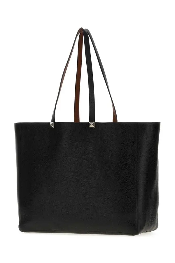 Valentino Garavani Leather Rockstud Reversible Shopping Bag