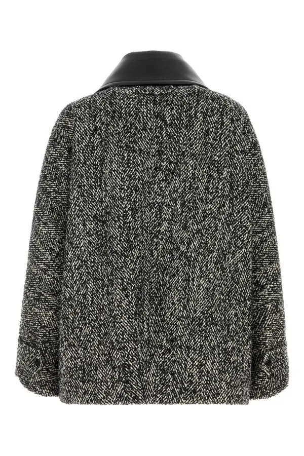 Balenciaga Two-tone Wool Blend Coat