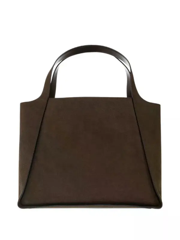 Stella McCartney Logo Large Suede Tote Bag