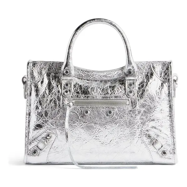 Balenciaga Le City Small Bag Metallized - Silver