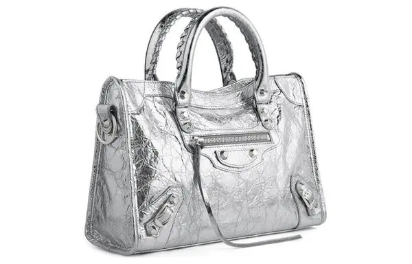 Balenciaga Le City Small Bag Metallized - Silver