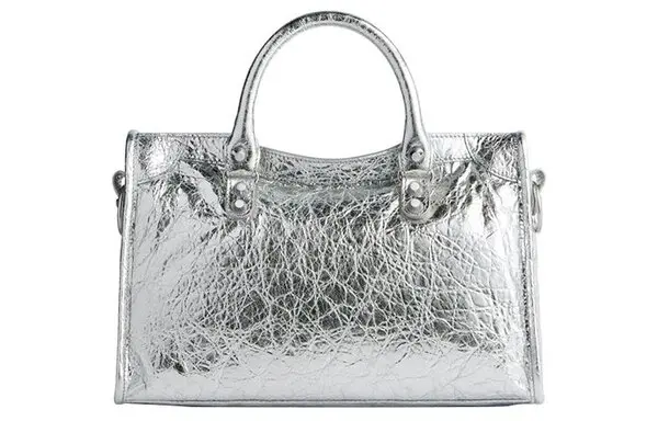 Balenciaga Le City Small Bag Metallized - Silver