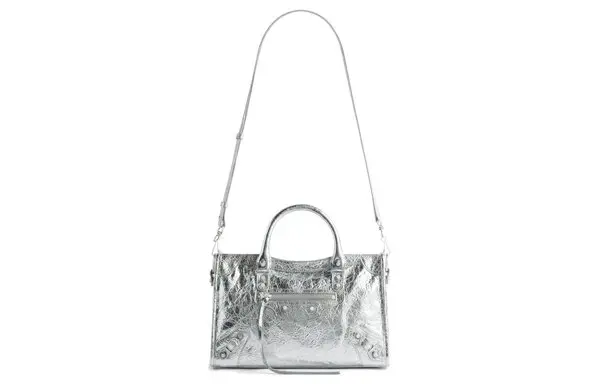 Balenciaga Le City Small Bag Metallized - Silver