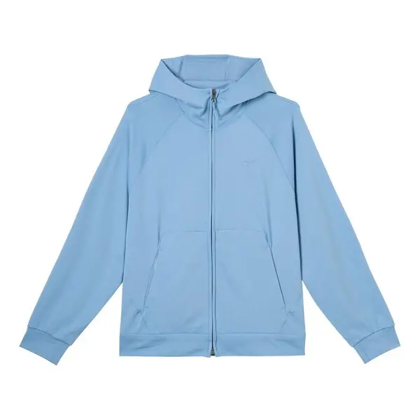 Nike Primary Nano Knit Dri-fit Uv Full-zip Hoodie 'work Blue