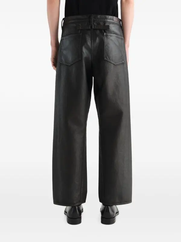 LEMAIRE Leather Straight Leg Trousers