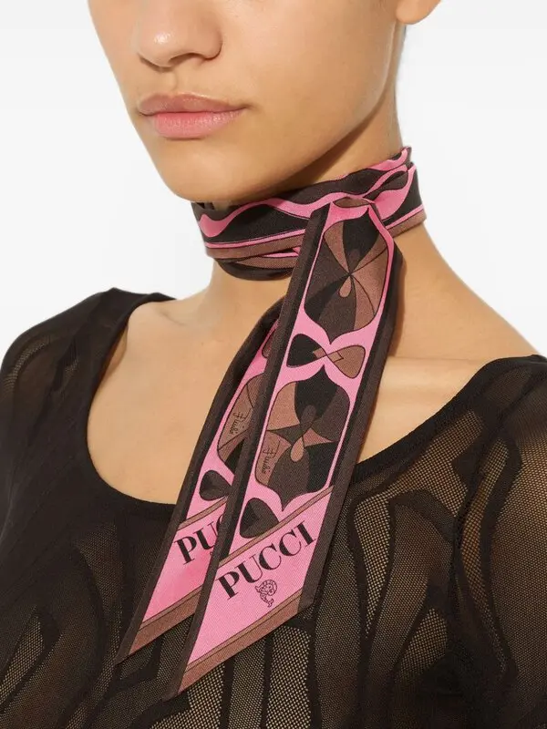 Emilio Pucci Printed Silk Foulard - Multicolor