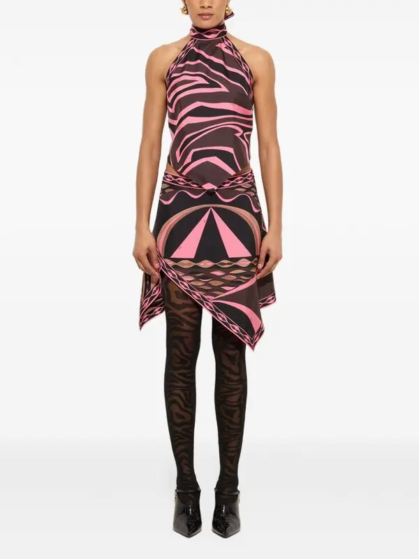 Emilio Pucci Printed Silk Skirt