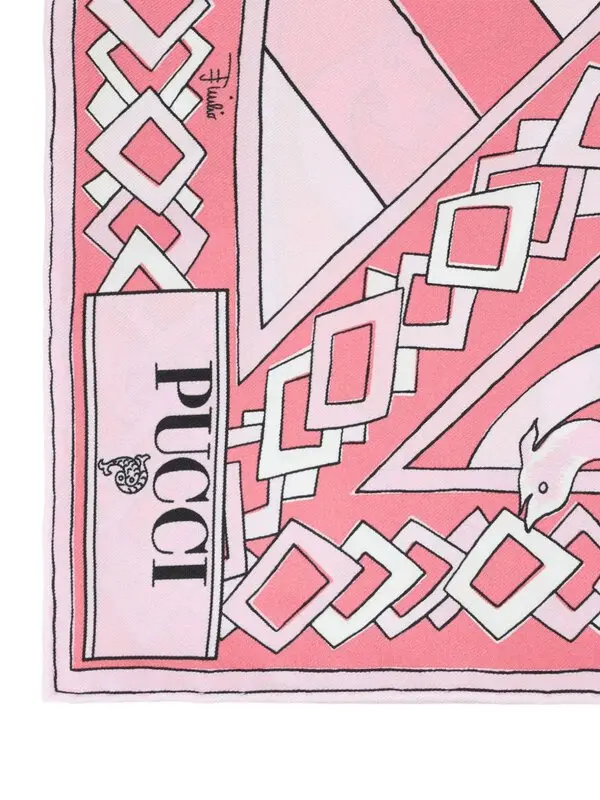 Emilio Pucci Printed Silk Foulard - Multicolor