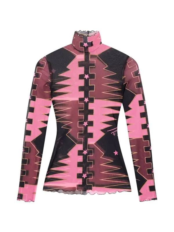 Emilio Pucci Printed High-neck Top