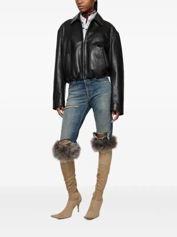 Acne Studios Leather Biker Jacket