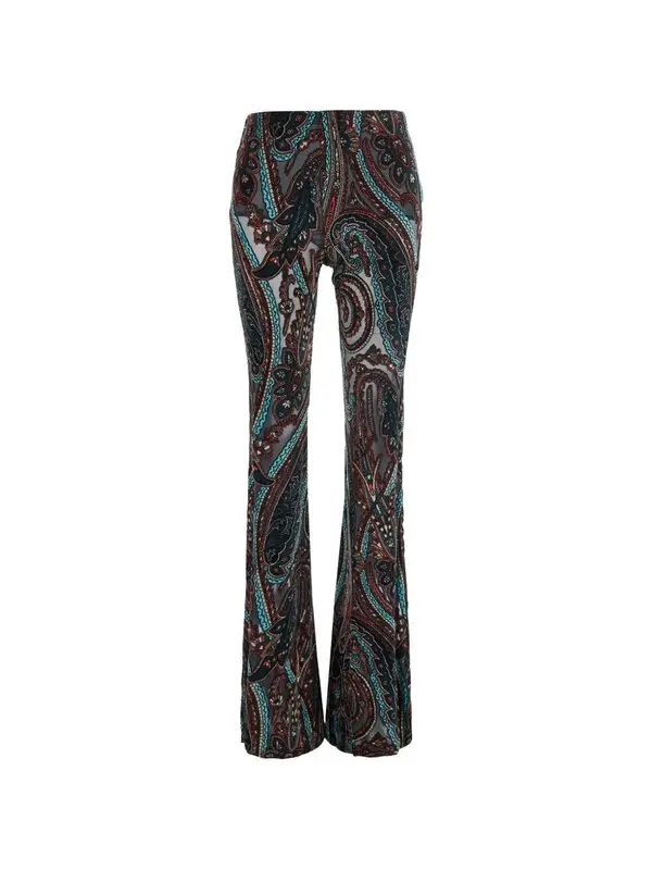 Etro Printed Flared Trousers