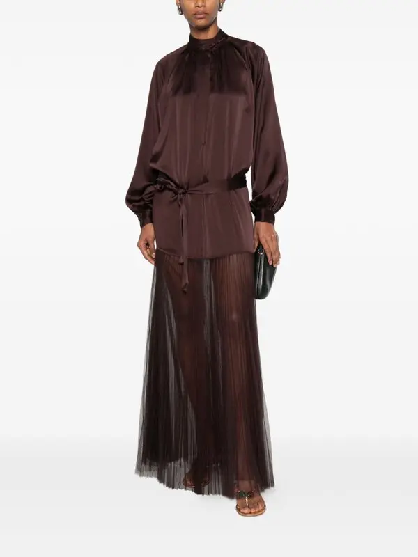 FORTE_FORTE Silk Long Dress