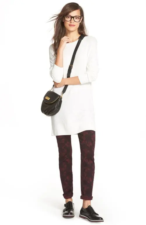 Caslon Rib Knit Tunic Sweater