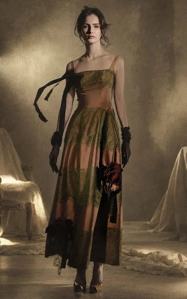 SALMA OSMAN Lace A-line Gown