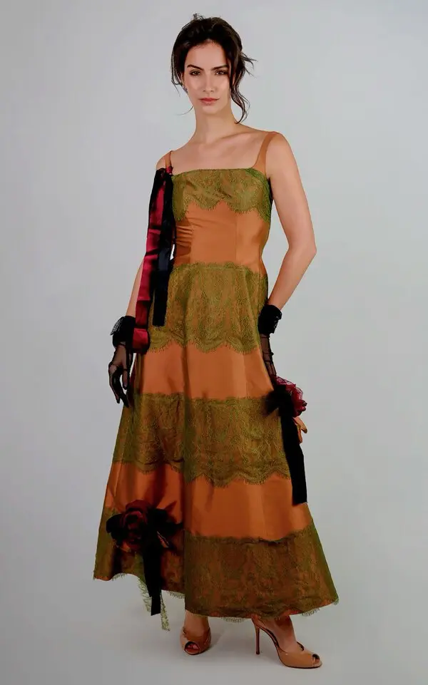 SALMA OSMAN Lace A-line Gown