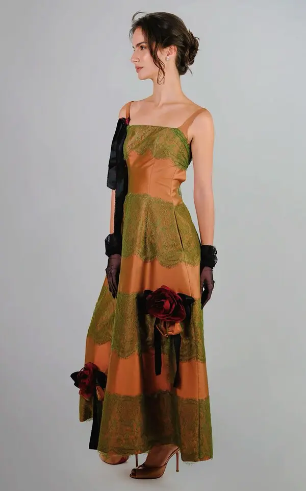 SALMA OSMAN Lace A-line Gown